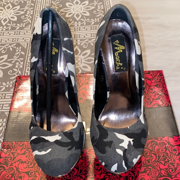 machi foot wear | Shoes | Camo High Heels | Poshmark